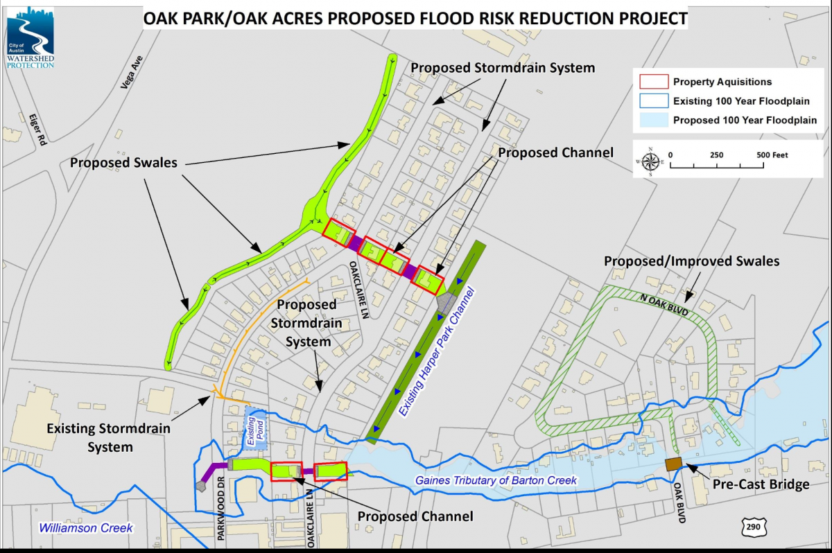 Oak Park Flood Risk Reduction | AustinTexas.gov